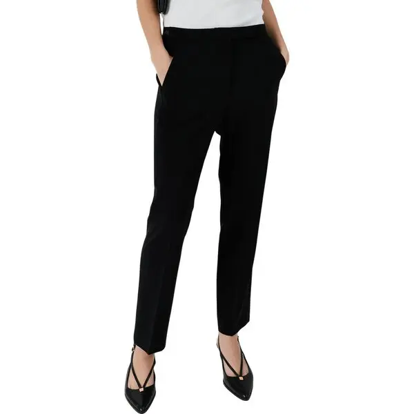 Gerard Darel Alya Tailored Mid Rise Trousers - Black