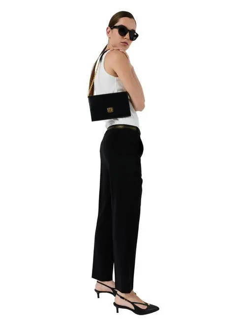 Gerard Darel Alya Tailored Mid Rise Trousers - Black