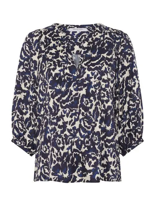 Gerard Darel Calina Floral V-neck Blouse