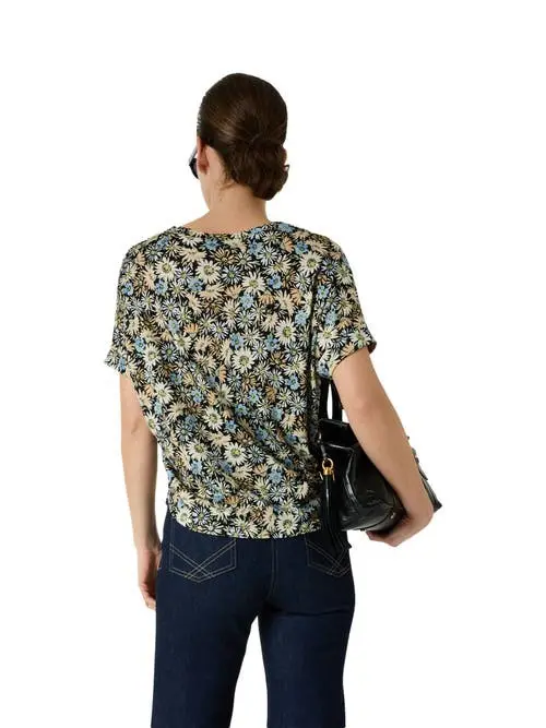 Gerard Darel Malinae Floral Print T-shirt - Jeans