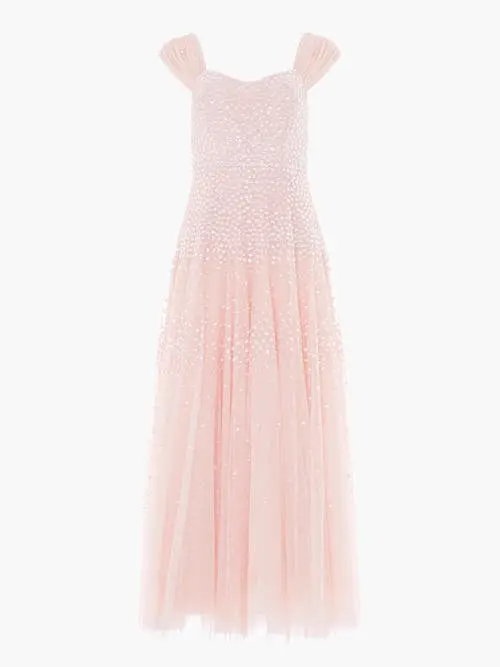 NEEDLE & THREAD Sequin Sweetheart Ankle Gown - Opal