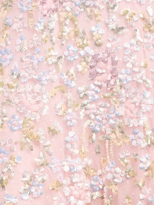 NEEDLE & THREAD Peony Bouquet Sequin Ankle Gown