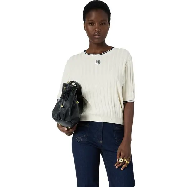 Gerard Darel Lyra Short-sleeved Sweater - Ecru