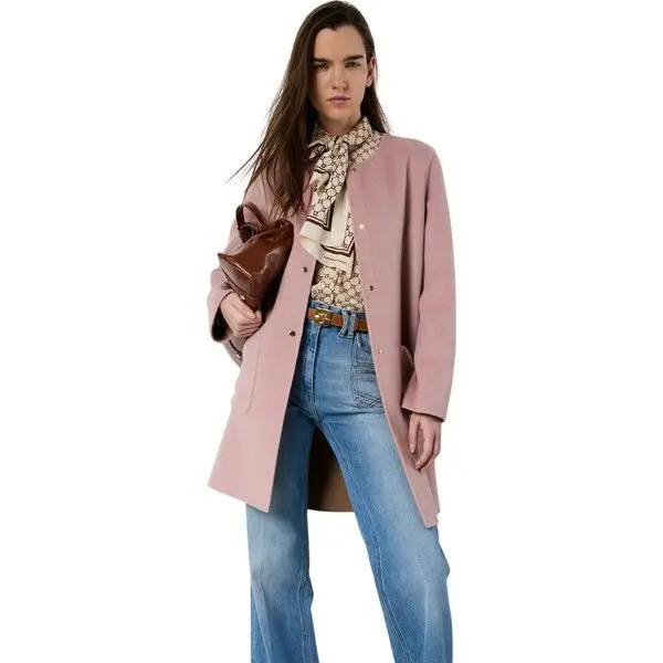 Gerard Darel Precilia Reversible Coat - Pink