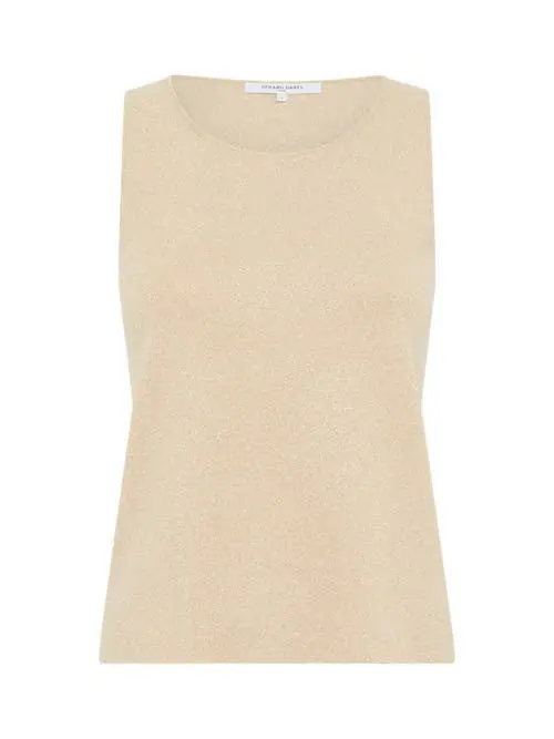 Gerard Darel Luana Round Neck Knit Vest - Mustard