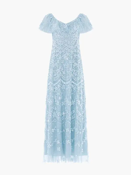 NEEDLE & THREAD Freya V-neck Gown