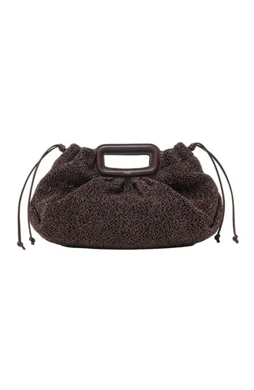 Maje Mipli Bouclé-effect Clutch