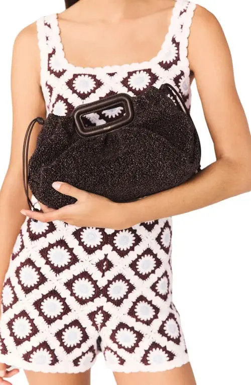 Maje Mipli Bouclé-effect Clutch