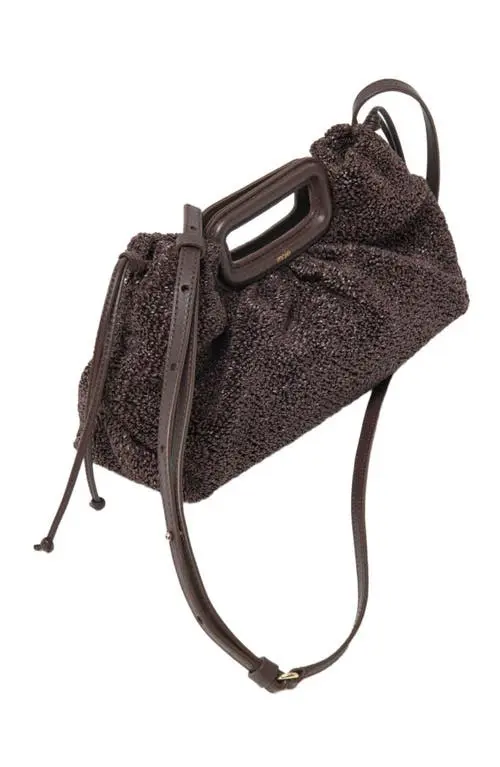 Maje Mipli Bouclé-effect Clutch
