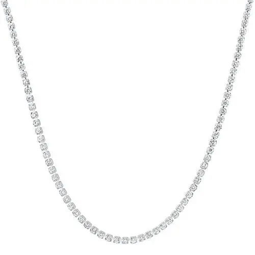 BLISS DIAMOND 15 3/4ct Lab Grown Diamond Tennis Necklace