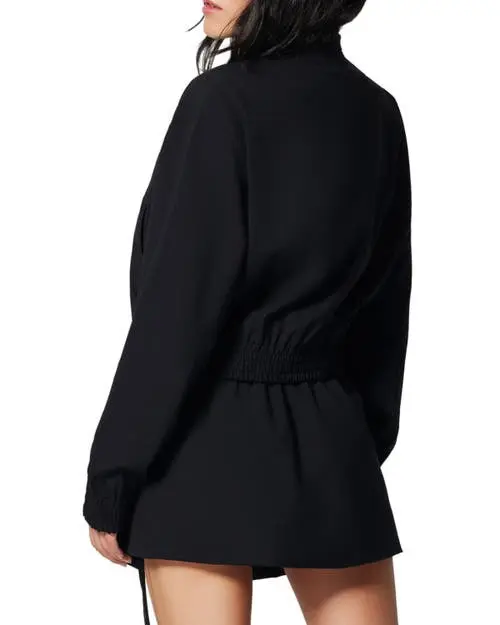 Kiki De Montparnasse Suiting Bomber Jacket - Black