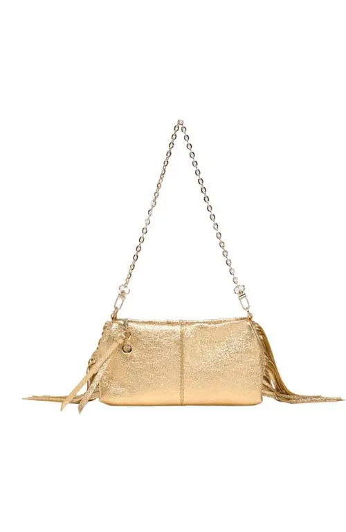 Maje Miss M Metallic Pouch Bag - Gold