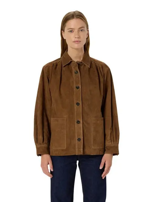 Gerard Darel Nomelie Suede Jacket - Straw