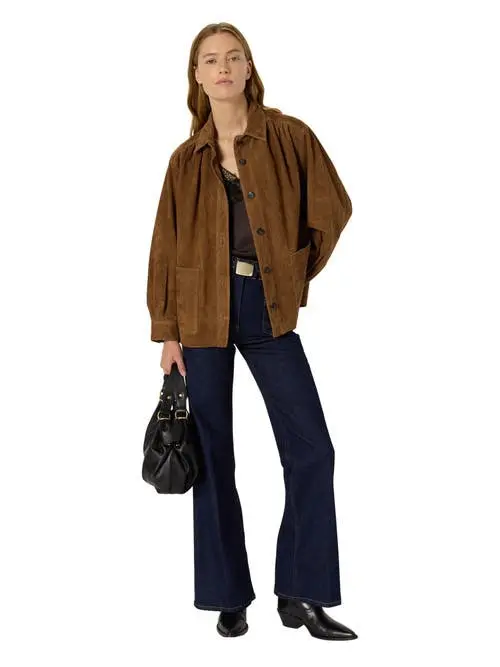 Gerard Darel Nomelie Suede Jacket - Straw