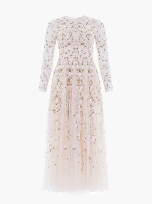 NEEDLE & THREAD Camellia Ditsy Ankle Gown