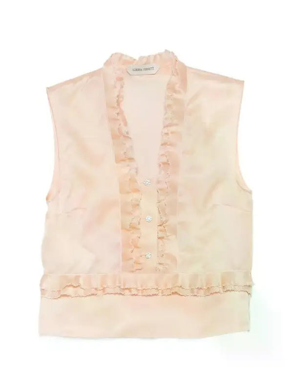 Alberta Ferretti Ruffled Blouse - Pink