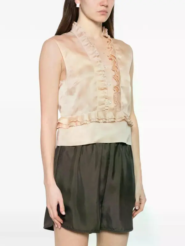 Alberta Ferretti Ruffled Blouse - Pink