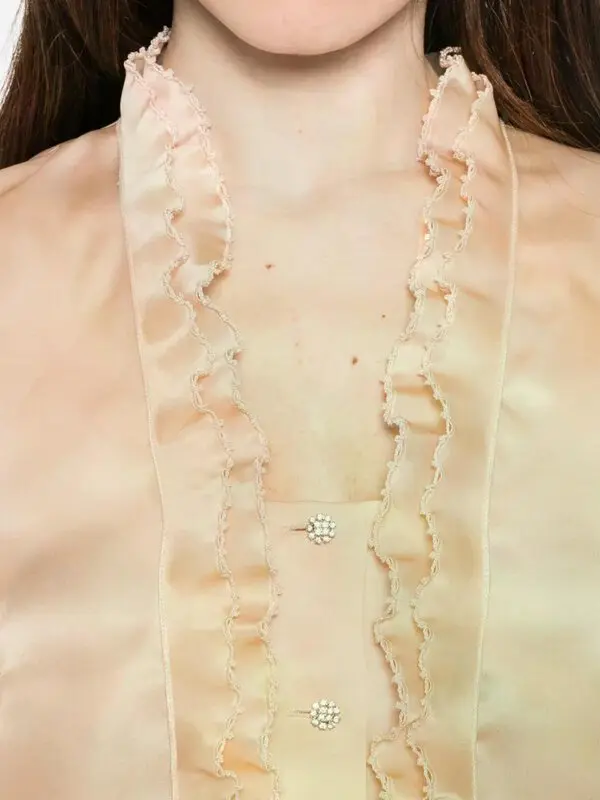 Alberta Ferretti Ruffled Blouse - Pink