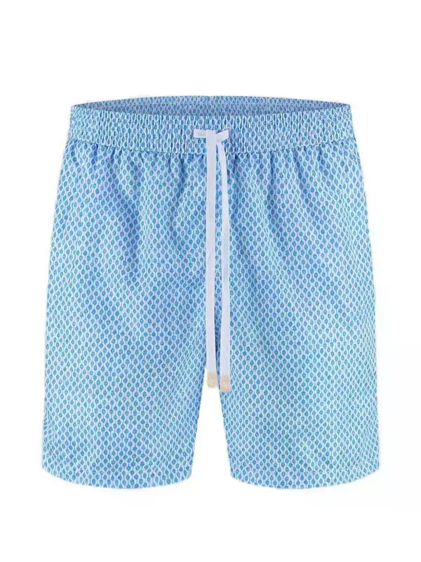 GRAN SASSO Patterned Swim Shorts - Blue