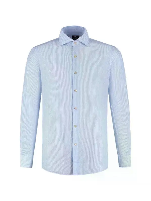 LUIGI BORRELLI Striped Shirt - Blue