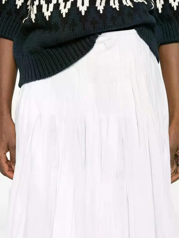 N°21 Pleated Midi Skirt