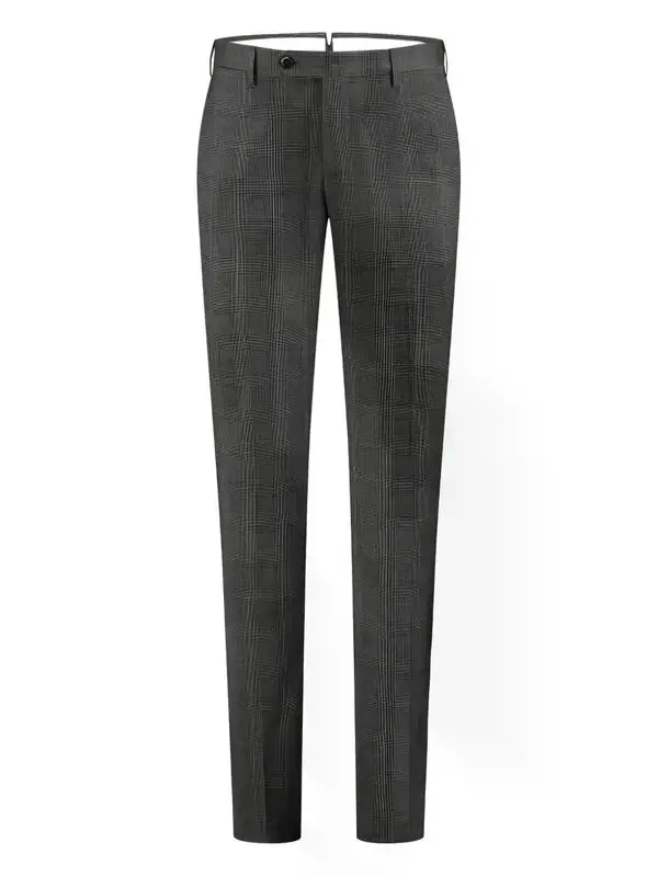 PT TORINO Check-pattern Trousers - Grey