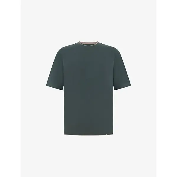Boggi Milano Relaxed-fit Pima-cotton T-shirt Xxl - Green