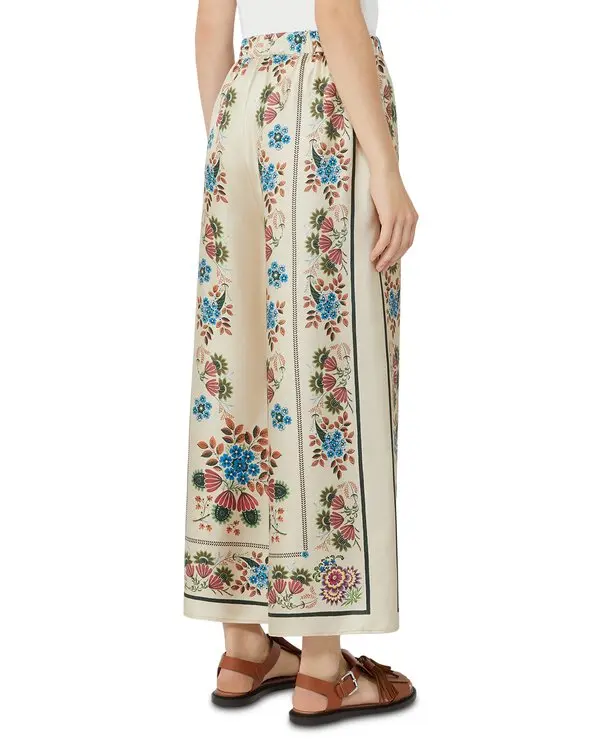 Max Mara Wide Leg Silk Pants