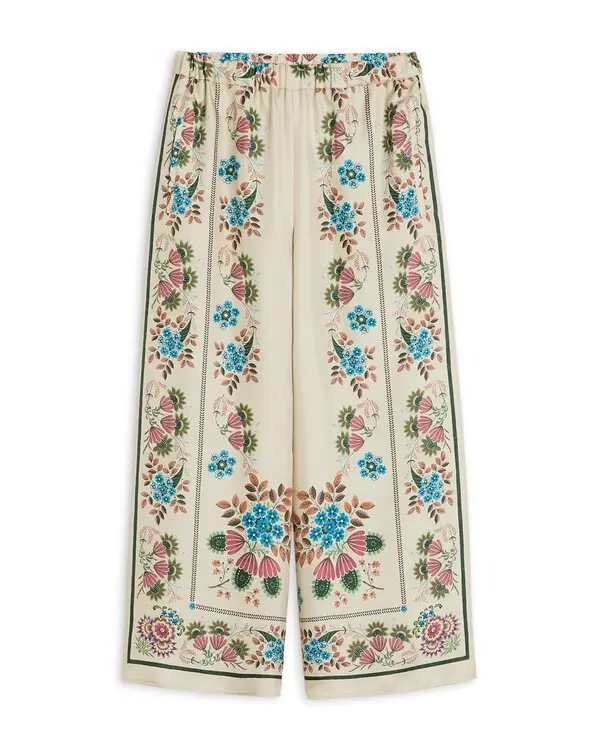 Max Mara Wide Leg Silk Pants