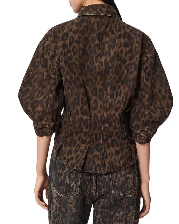 ALLSAINTS Nancy Denim Shirt - Leppo Brown