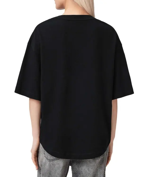 ALLSAINTS Icon Amelie Embellished Cotton T-shirt
