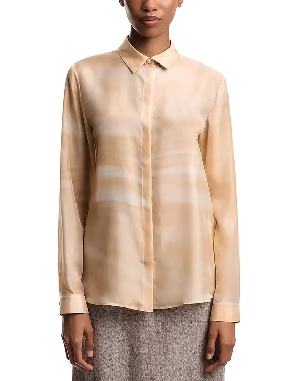 Emporio Armani Silk Blouse - Dawn/dune Water Color
