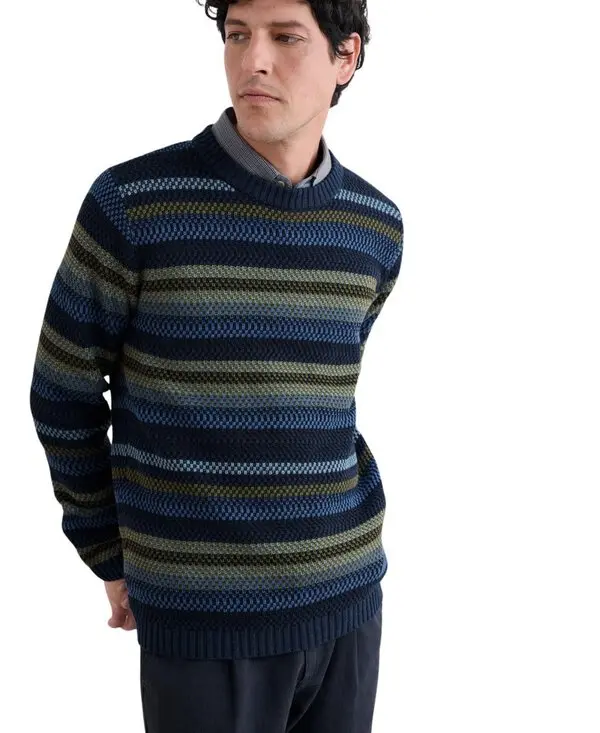 SEASALT CORNWALL Tynwen Striped Crew Neck Sweater