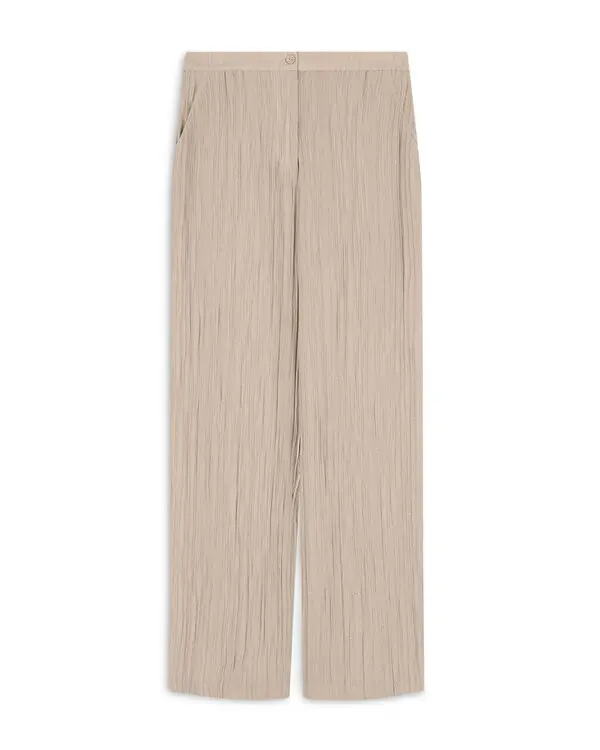Emporio Armani Sparkling Jacquard Trousers - Sand/rhinestone