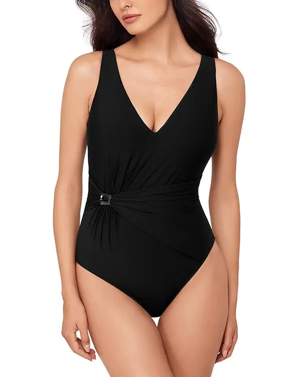 Magicsuit Solid Yara One Piece Swimsuit - Black