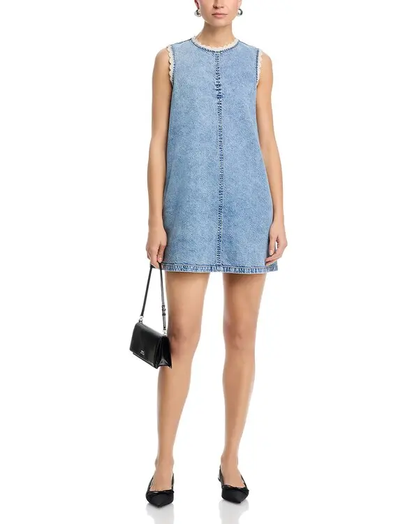 FRAME Crochet Trimmed Dress