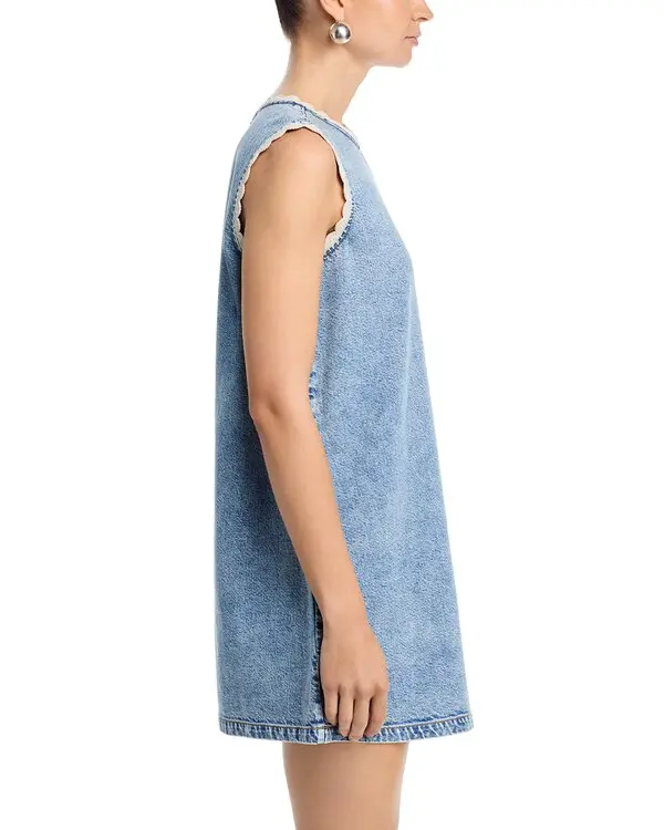 FRAME Crochet Trimmed Dress
