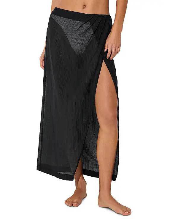 REISS Rosa Beach Skirt Swim Cover-up - Navy