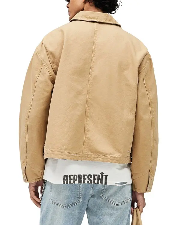 REPRESENT Cotton Canvas Worker Jacket - Washed Tan