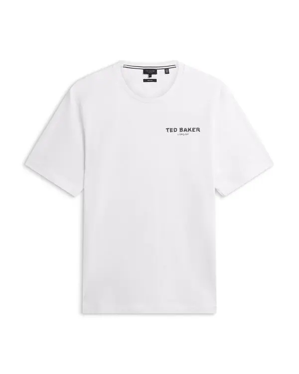 Ted Baker London Ramoss Short Sleeve Relaxed Fit Flamingo Graphic Tee