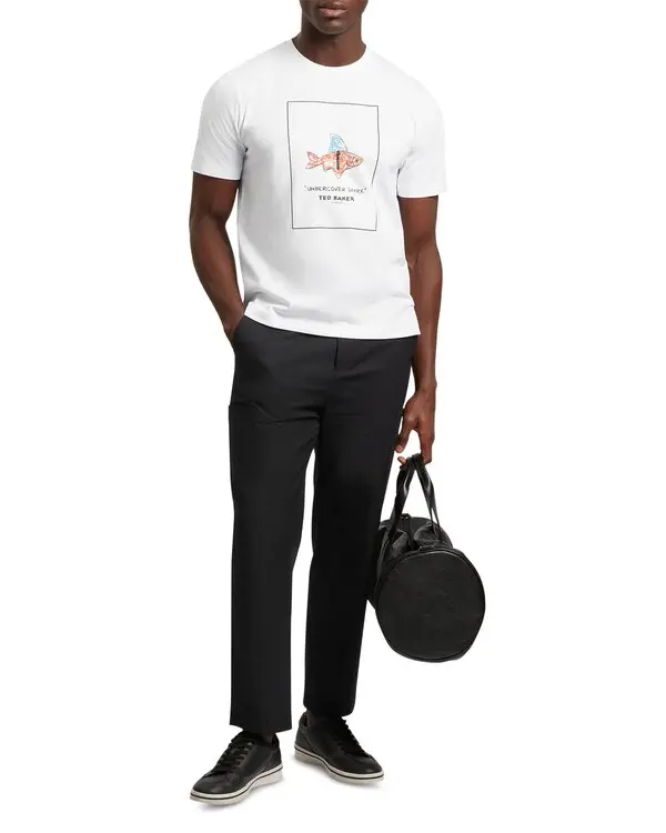 Ted Baker London Lucu Short Sleeve Undercover Shark Graphic Tee