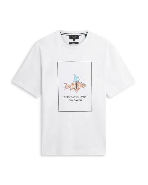 Ted Baker London Lucu Short Sleeve Undercover Shark Graphic Tee