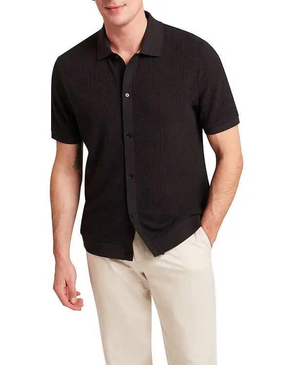 Ted Baker London Connyr Short Sleeve Regular Button Through Shirt - Black