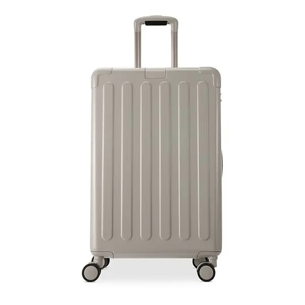 HEDGREN Nostos Glossy Medium Spinner Checked Bag - Pebble