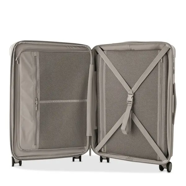 HEDGREN Nostos Glossy Medium Spinner Checked Bag - Pebble