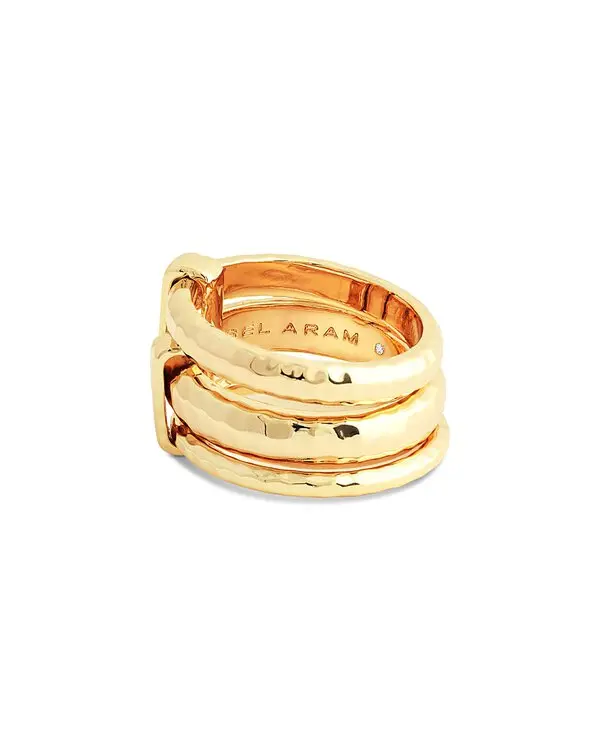 ANABEL ARAM Farrier 18k Yellow Plated Triple Connected Ring - Gold