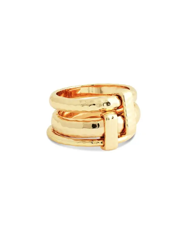 ANABEL ARAM Farrier 18k Yellow Plated Triple Ring