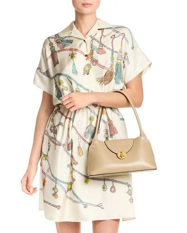 Versace Small Leather Shoulder Bag