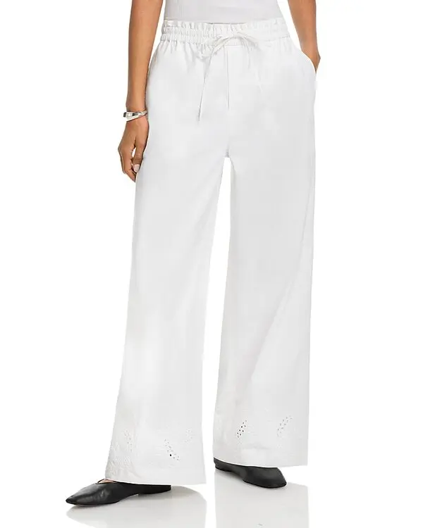 Rag & Bone Marin Embroidered Wide-leg Pants