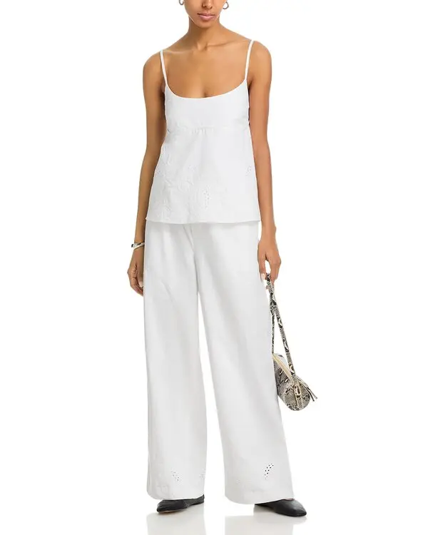 Rag & Bone Marin Embroidered Wide-leg Pants